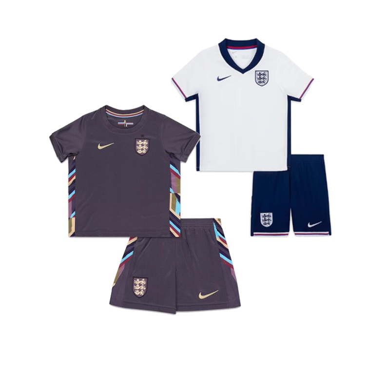 England Home Kids Kit 2024 Soccer jersey Suit Latest Children's Sports ...