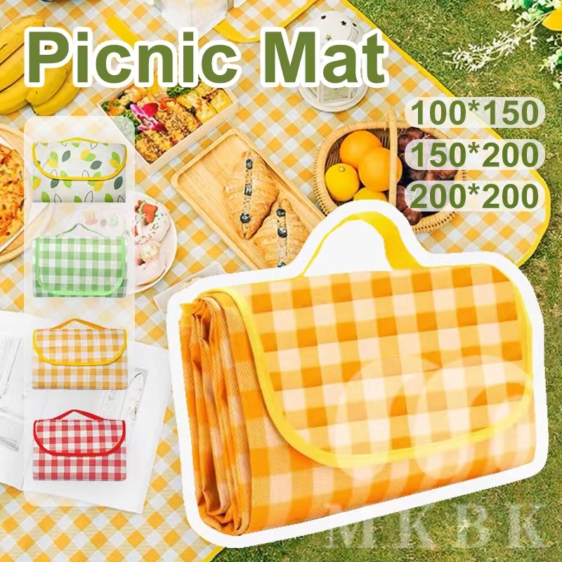 MKBK Picnic Mat 200*300cm/200*200cm Waterproof Oxford Foldable Outdoor ...