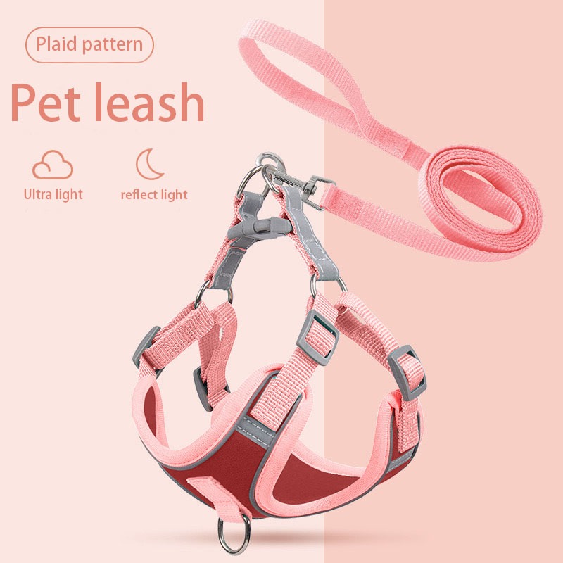 Pet Hand Holding Rope Outing Dog Breast Strap Pet Clothes Dog Walking ...