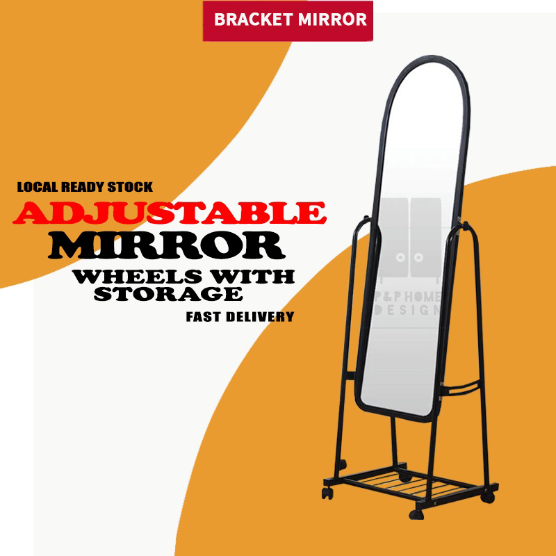 MOK Body Mirror 170*60CM Mirror With Stand Floor-To-Ceiling Wall ...