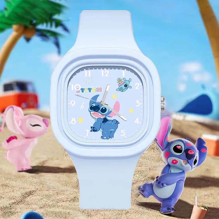 Disney Anime Stitci Watch Cartoon Children Watch Kawaii Stitch Figure ...