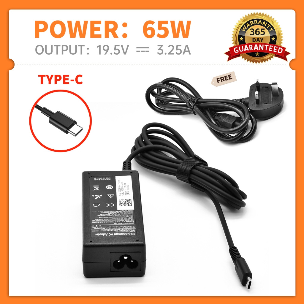 Chicony 65W USB C Power Adapter Type C Power Laptop Charger for Chicony ...