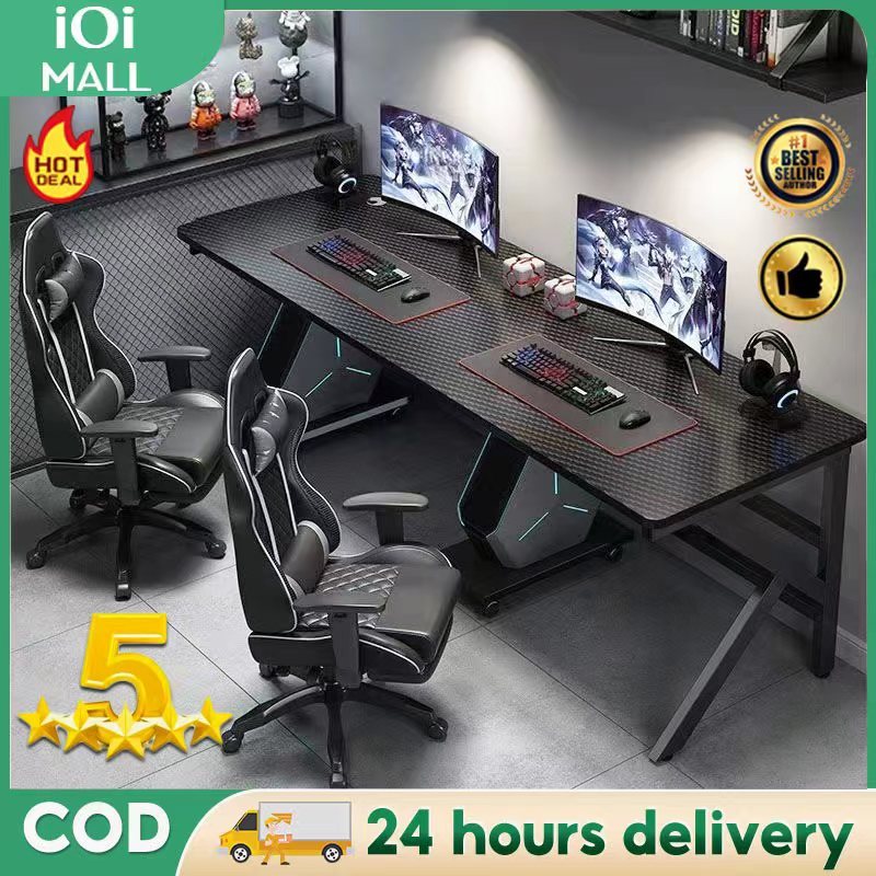 140/120/100cm Computer Gaming Table Office Desk Study Table Meja ...