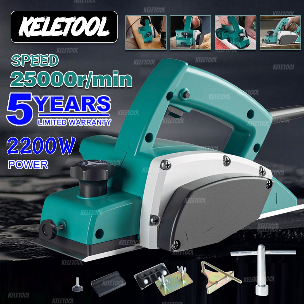 Wood Planer machine Mesin Ketam Kayu 220V 2200W Electric Planer Power ...