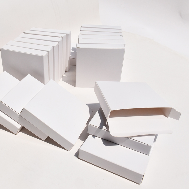 50pcs/Lot Wholesale 400G Flat White Box 5X2cm/5x3cm~9x2cm/9x3cm Paper ...