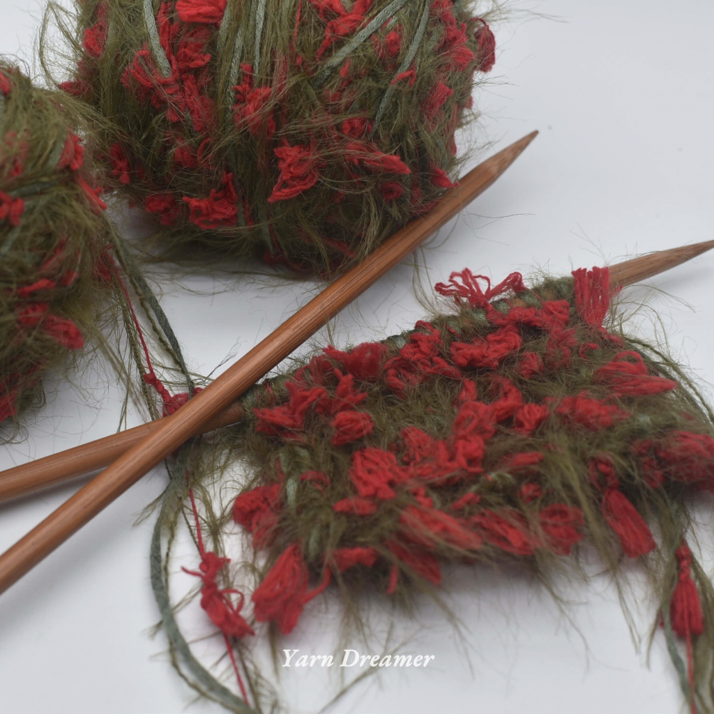 Benang Kait Rose Style Yarn for Knitting Plush Yarn Soft Thick Yarn for ...