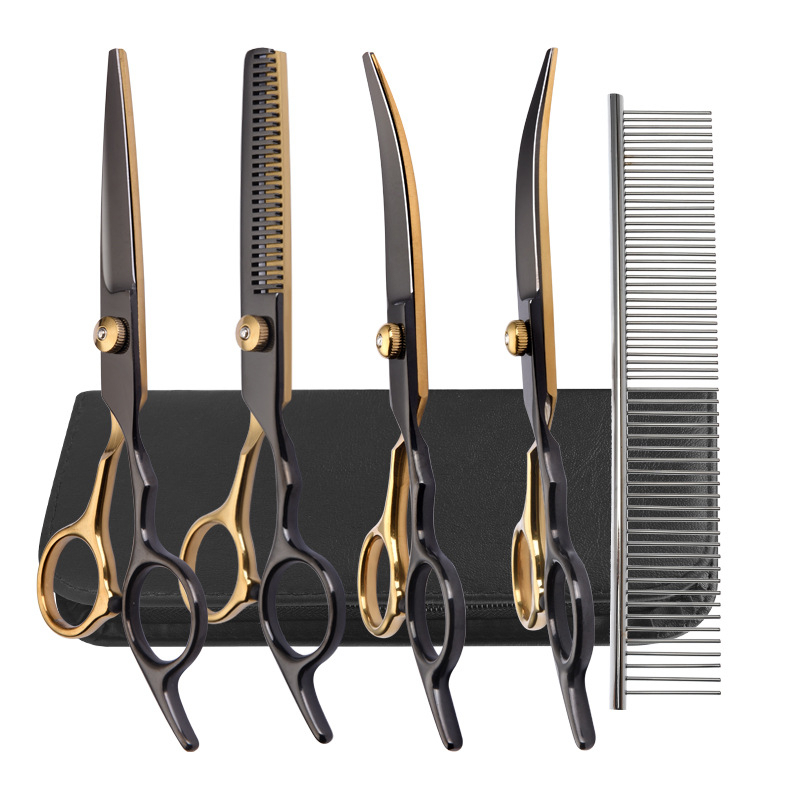 Hair Cutting Scissors Pet Grooming Hairstyling Scissors Set, Stainless ...