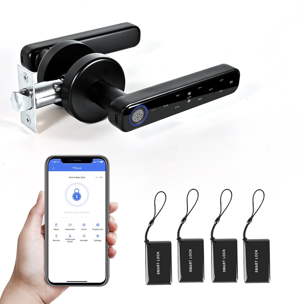 Fingerprint Ball Lock Split Hotel Lock Split Electronic Card Lock Hotel ...