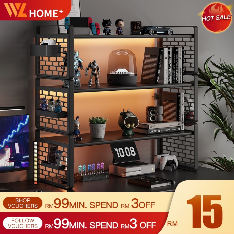 Desktop Rack Table Organizer Table Top Rack Book Rack Pegboard Desk ...