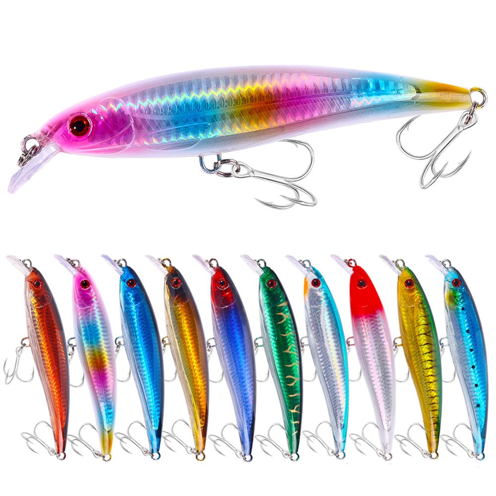 HENGJIA 1PCS Laser Hard Plastic Bait 16cm/41.5g Long Shot Minnow ...