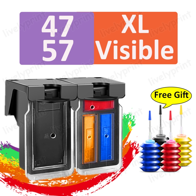 Compatible Refillable Canon 47 57 Ink Cartridge Canon 47XL Ink Canon 57 ...
