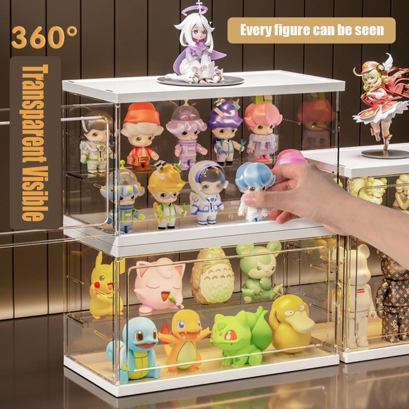 【Ready Stock】Transparent Toy Display Storage Box Suitable for Figures ...
