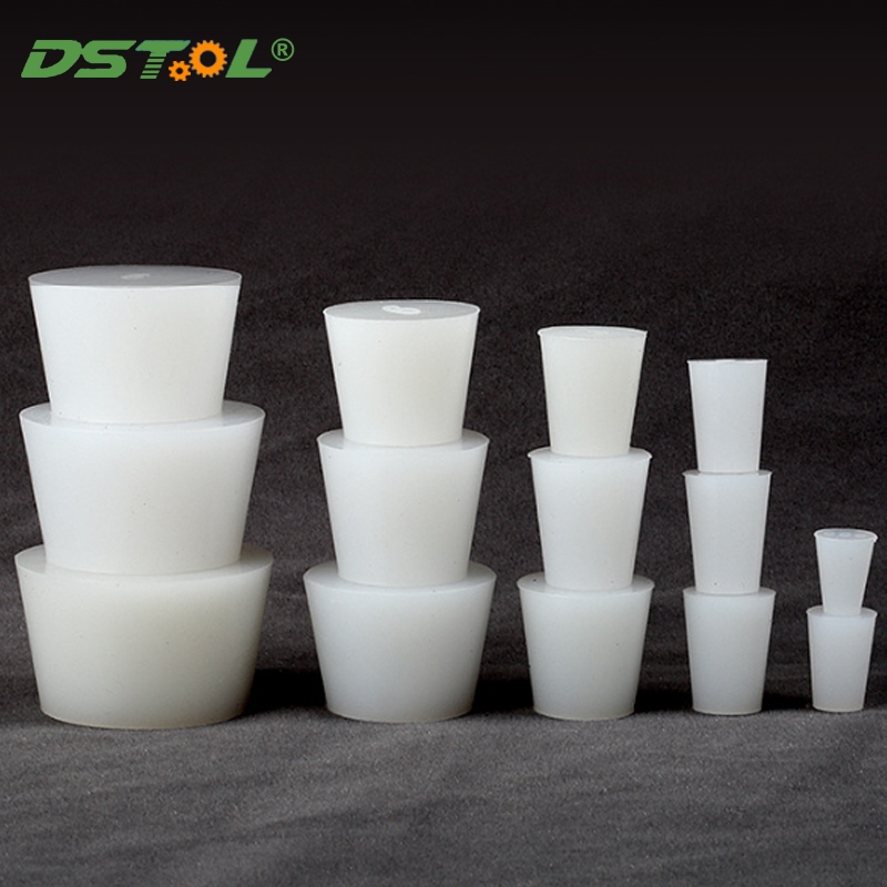 1/2/5Pcs Silicone Conical Plug Sealing Protection White Solid Tapered ...