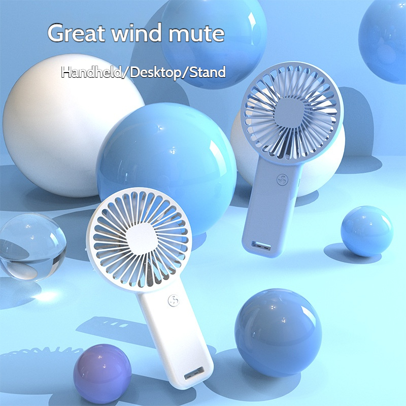 Kipas Mini Fan Mini kipas berdiri portable fan USB Charge Battery ...