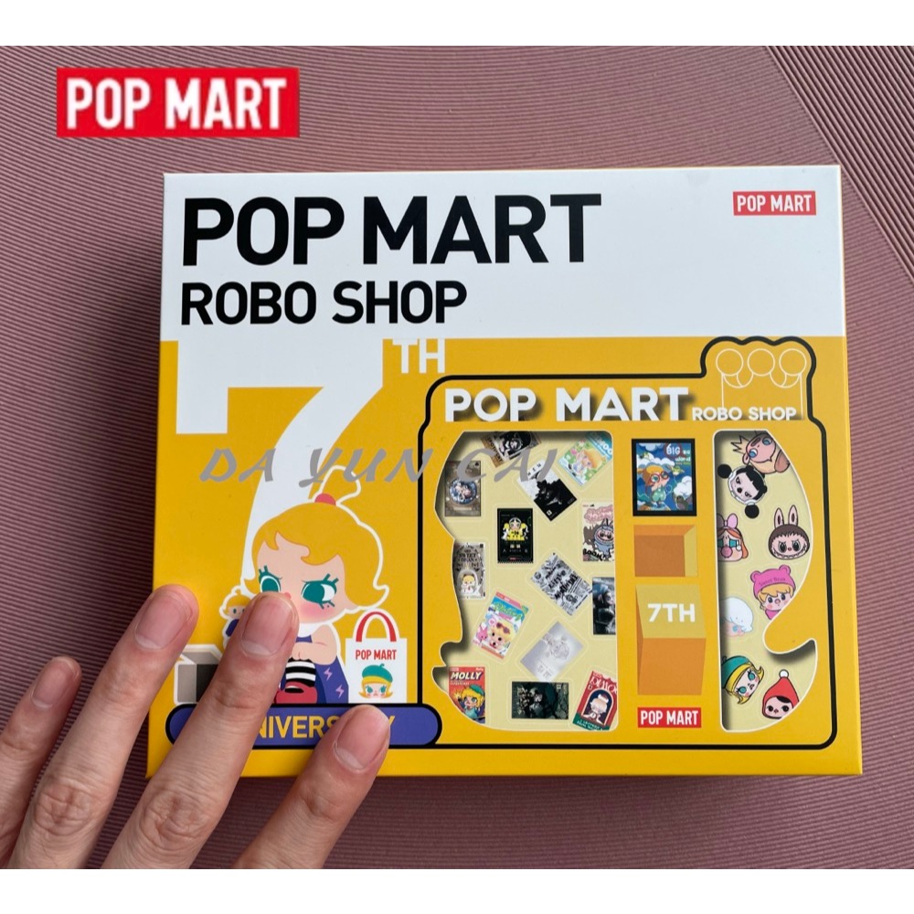 P POPMART Robot Store 7th Anniversary Limited Acrylic Ornaments Gift Toys | Shopee Malaysia