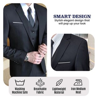 🔥Local Delivery🚚Plus Size Men's Blazer Formal Business Black Outerwear ...