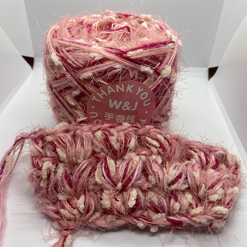 100g Hand Mixed Yarn Hand Mixed Line Blended Thread 草莓芝士 手混线 Bag ...