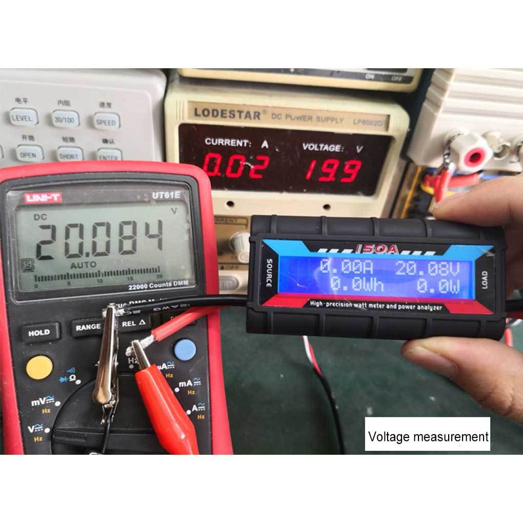 Watt Meter Professional 150A Digital Power Analyzer Voltmeter Backlight ...