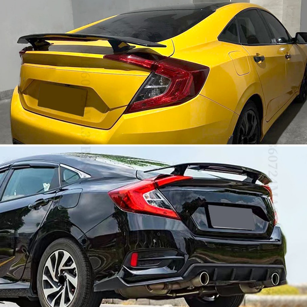 Universal GT JDM Style Racing Sport Rear Wing Spoiler Air Deflector For ...