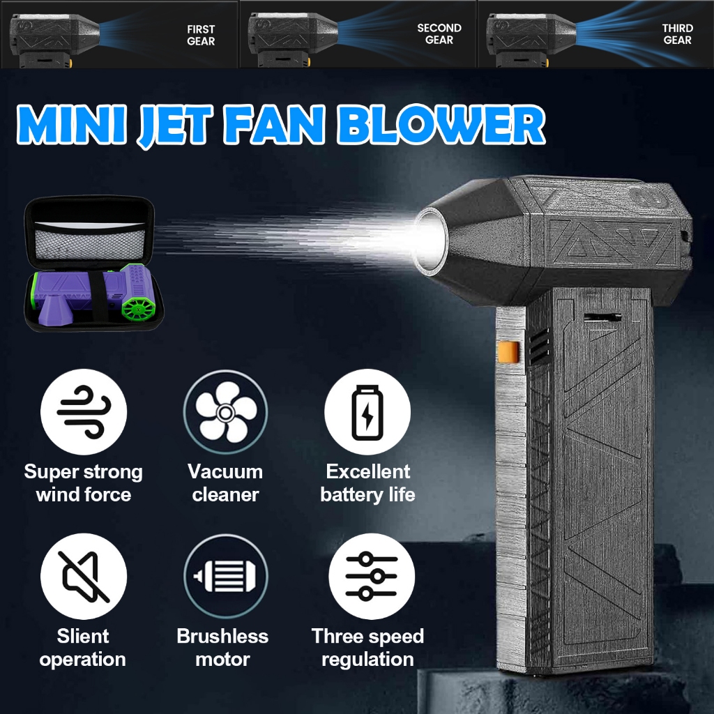 Mini Jet Fan Air Blower Cordless Turbo 8000mAh Rechargeable Jet Dry ...