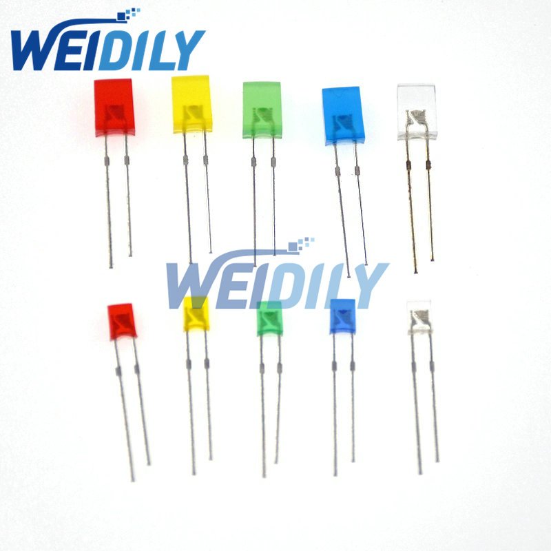 100PCS Square LED light Emitting Diode 2*3*4mm 2*5*7mm Led Diode Water ...