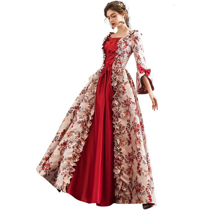 KEMAO Rococo Baroque Marie Antoinette Dresses 18th Century Renaissance ...