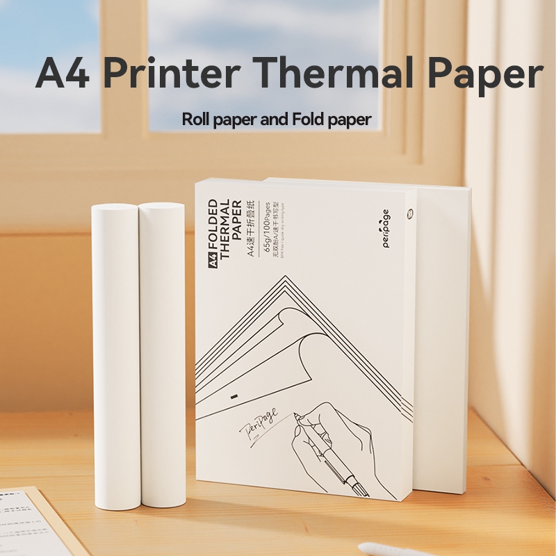 Original Refill Thermal Paper for Peripage A4 Mini Printer A4 210mm ...