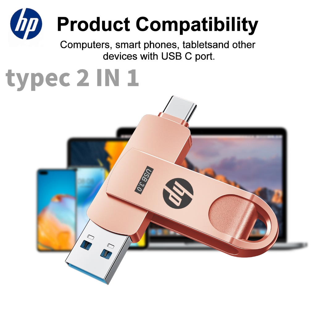 HP Original OTG metal pendrive 2TB 1TB 512G 256GB 128G 64G 32G 16G 8G ...