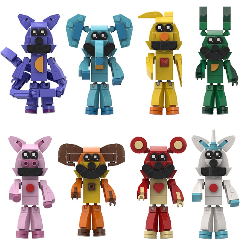 8 Style Smiling Critters Building Blocks Toy Dogday And Catnap Block ...