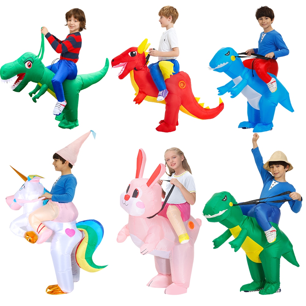 Kids Funny Inflatable Costume Cute Dinosaur Rabbit Unicorn Inflatable ...