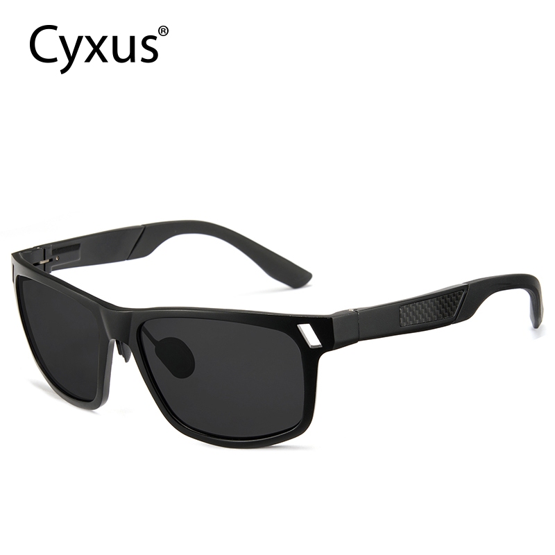 Cyxus Polarized Sunglasses Stainless Steel Frame Anti-Glare Reflection ...