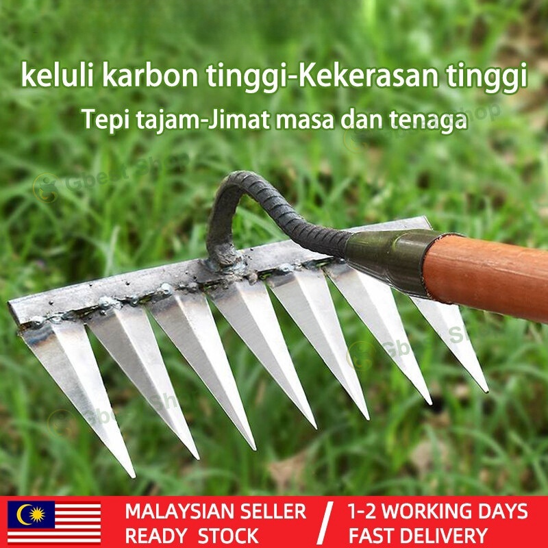 Hoe Weeding Rake Grasping Raking Nail Harrow Loosening Soil Rake Hoe ...