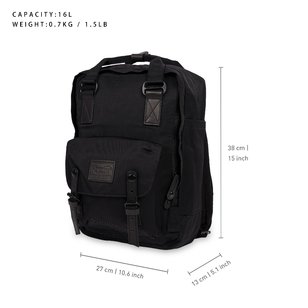 Doughnut Macaroon Black Series Unisex Multifunctional Casual Backpack ...