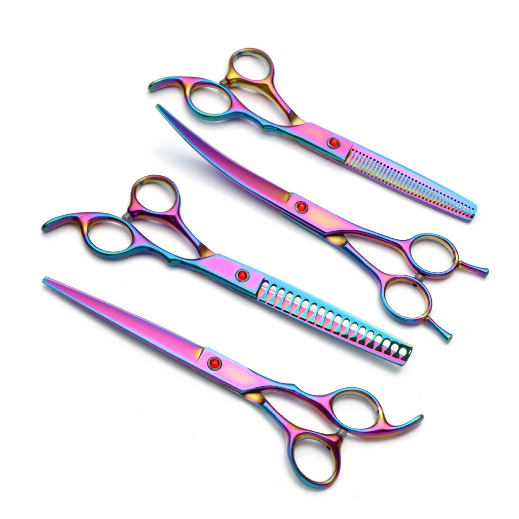 23cm Pet Dog Trimming Scissors Beauty Set Upturned Upturned Down ...