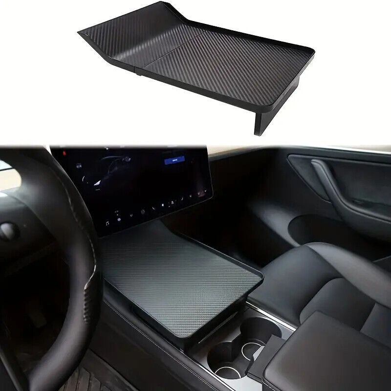 For Tesla Model 3/Y Car Center Console Tray and Storage Food Eating ...