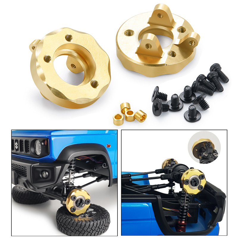 1Pair Brass Steering Knuckles Blocks Cup Wheel Hub Counterweight for ...
