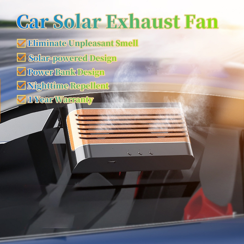 Car Fan Air Conditioning Solar Fan Car Ventilation Fan Portable Cooling ...