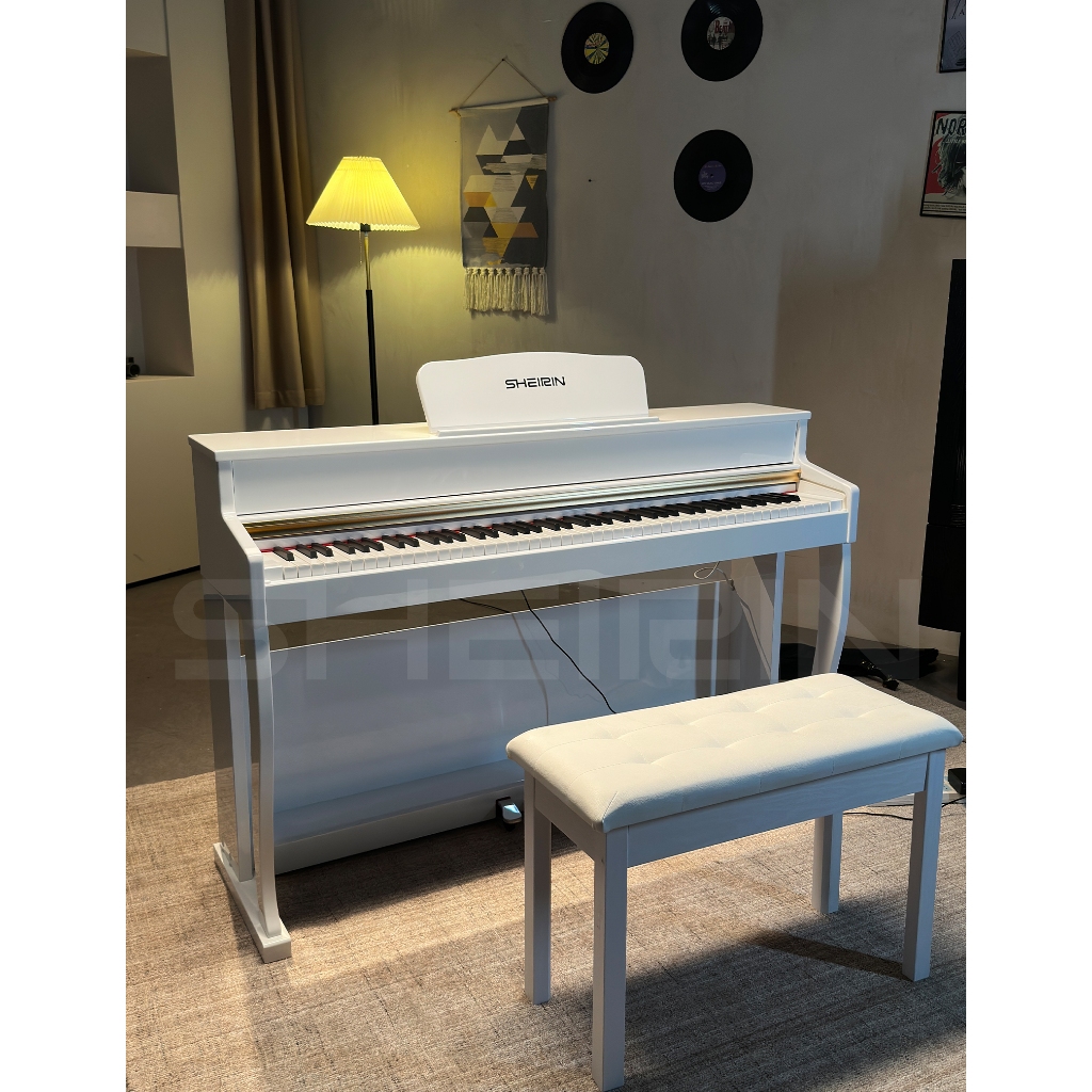 Digital piano 88 weighted keys piano electric keyboard pedal upright ...