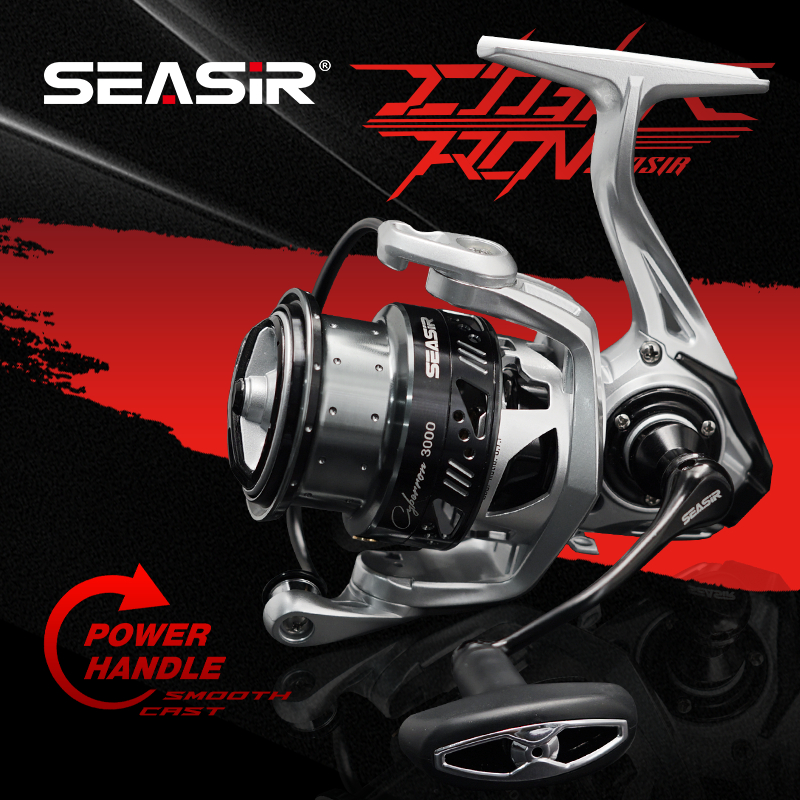 SEASIR CYBERRON Spinning Reel Power Handle 5+1BB 13KG/28LB Drag 5.7:1 ...