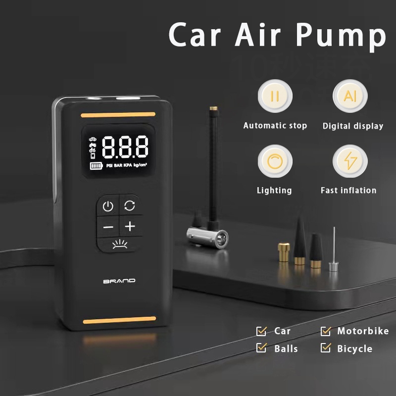 Portable Air Pump Tyre pam tayar kereta motor Car/Motorcycle/Bicycle ...