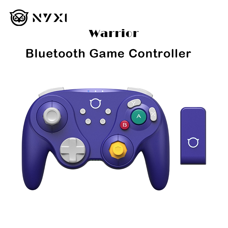 NYXI Warrior Bluetooth Game Controller Purple Wireless Gamepad for Nintendo Switch Gamecube PC ...