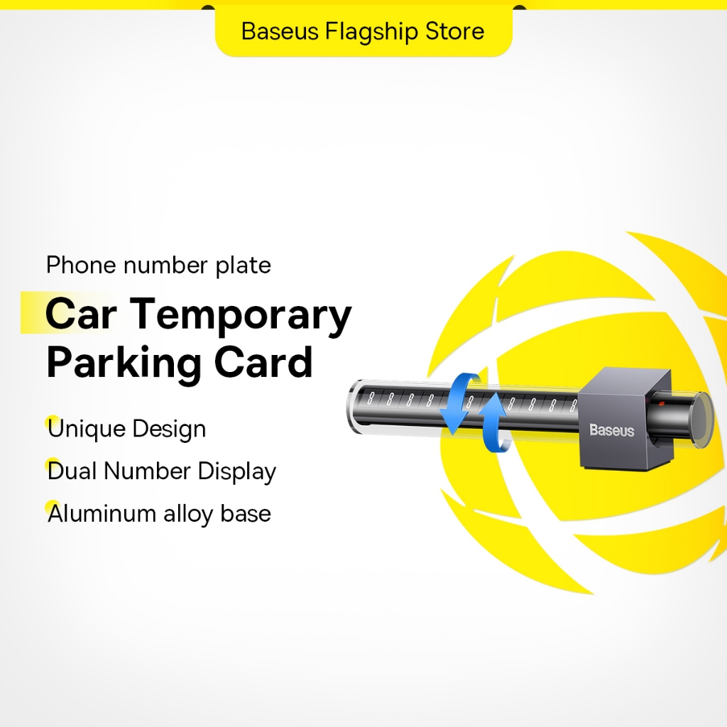 Baseus Car Phone Number Temporary Parking Card Floating Display ...