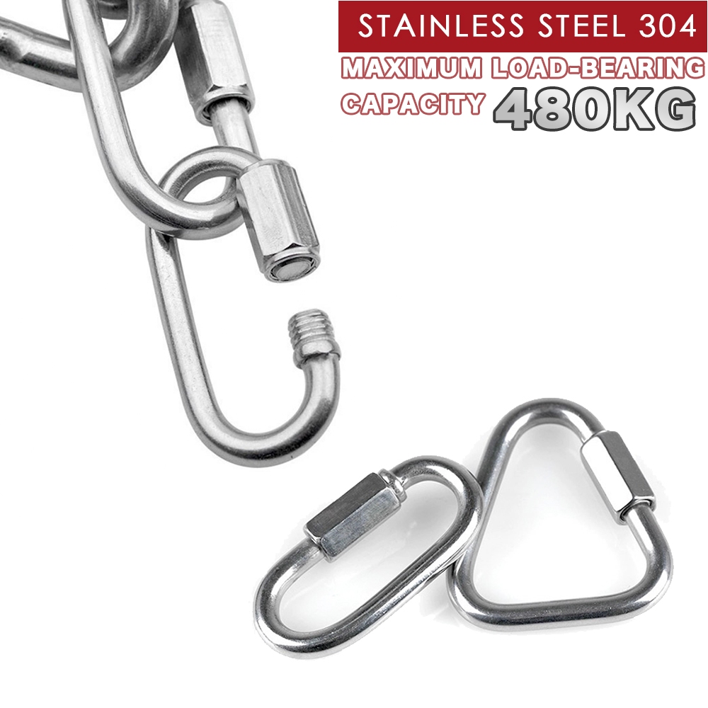 Stainless Steel 304 Quick Connection Screw Lock Climbing Gear Multi ...