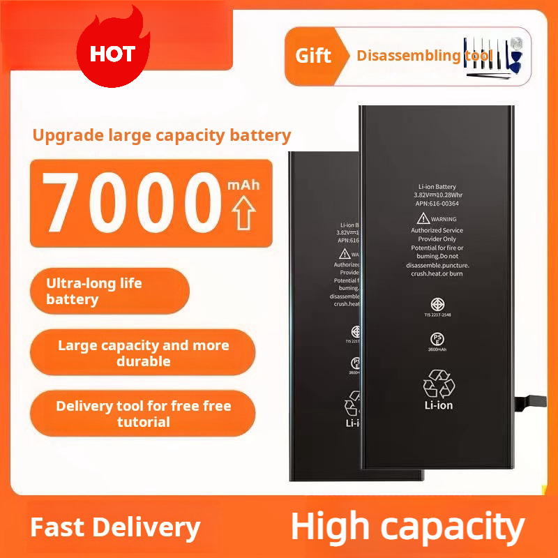 High capacity battery iPhone 5S 6 6s 6p 6sp 7 7p 8 Plus X XR Xs Max 11 ...