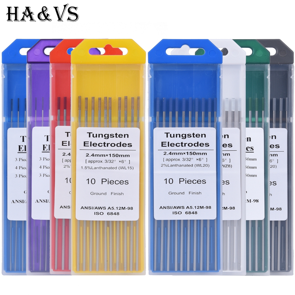 10PCS Professional Tungsten Electrodes TIG Welding Rods 150mm 6 "3.2mm WL20 WT20 WC20 WL15 WZ8 ...