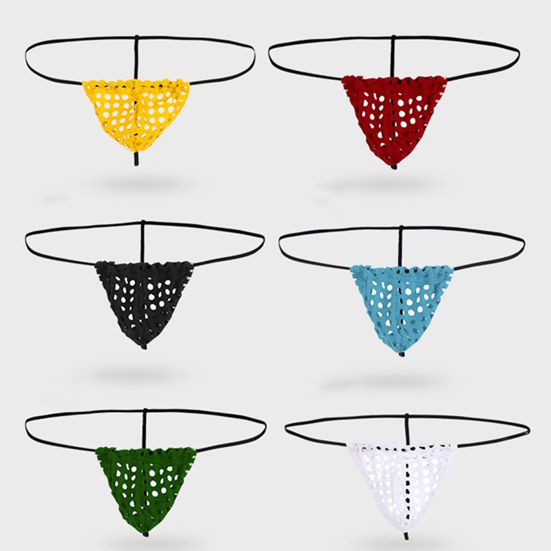 Man Mesh Thongs Bulge Men T-back Lingerie Male Jockstrap Underwear G ...