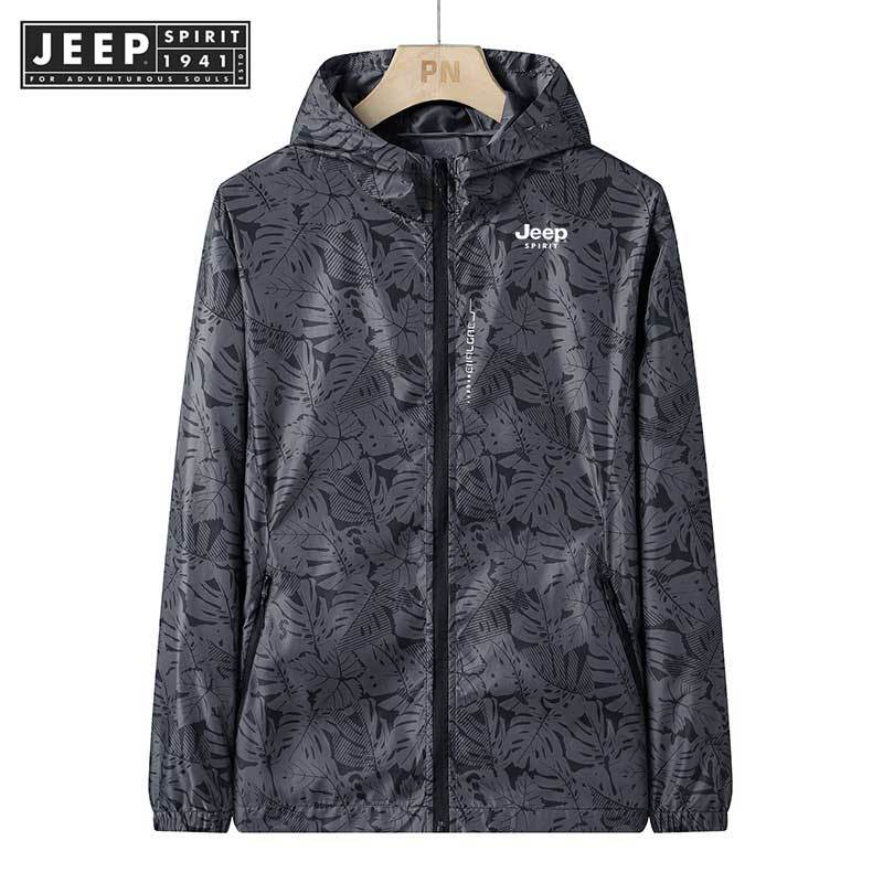 JEEP SPIRIT 1941 ESTD Unisex Portable Waterproof Hiking Jackets ...