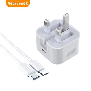 VoltVogue Original 20W Fast Charger Adapter With 1M Charging Data Cable ...
