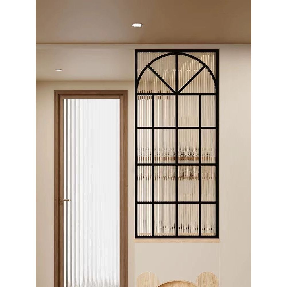 Glass Screen Bathroom Half Wall Partition Wash Basin Block Storage Rack ...