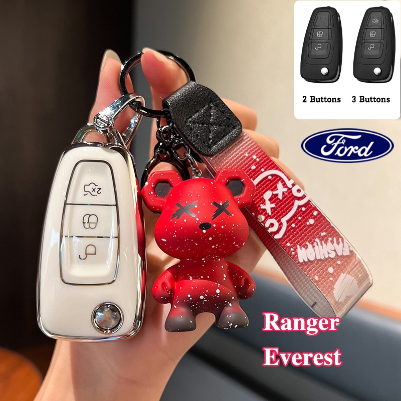 FORD TPU Key Cover Holder Keychain Protector For Ford Ranger/Everest 2/ ...